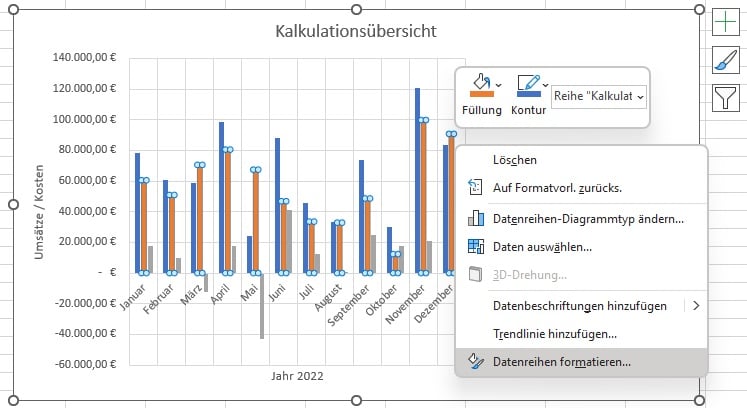 Excel-Diagramm erstellen und bearbeiten: So geht's