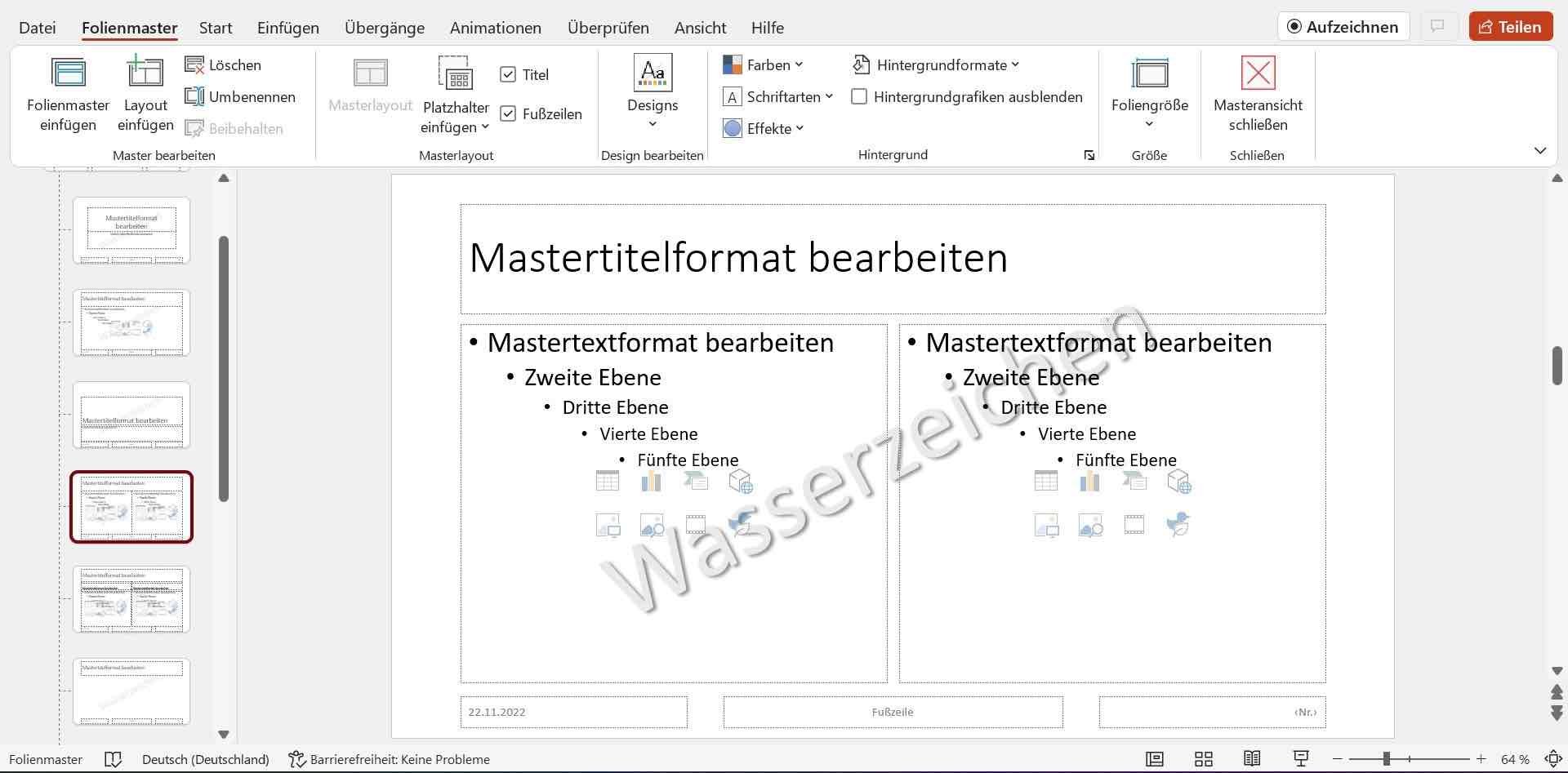 PowerPoint-Wasserzeichen einfügen und bearbeiten: So geht's