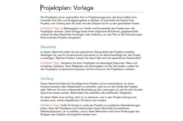 So erstellen Sie einen Projektplan (inkl. Vorlage)